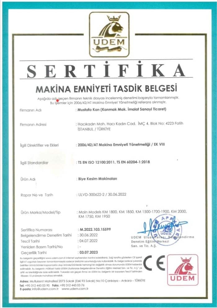 Hakkımızda - Kanmak Makina