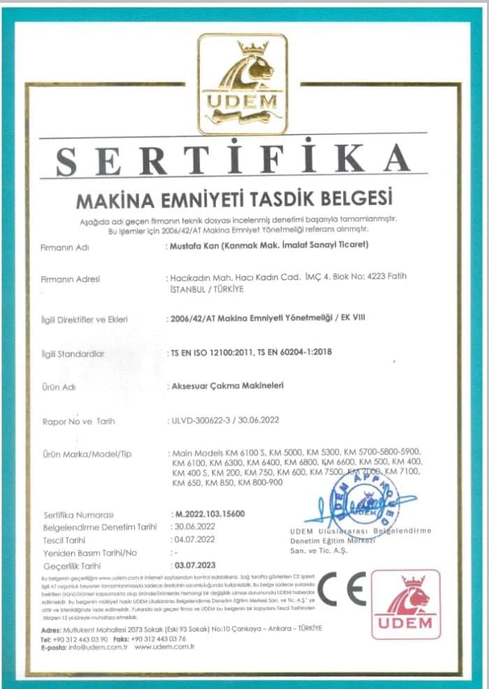 Hakkımızda - Kanmak Makina